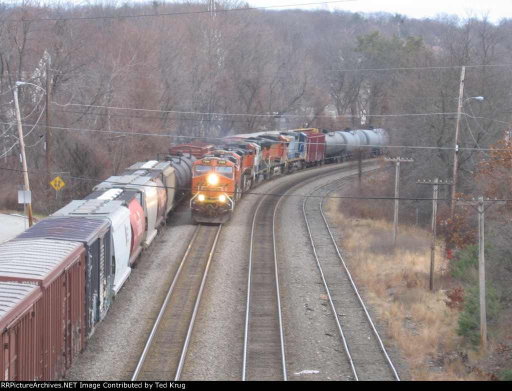BNSF 7286, 7212, 4511, 9537, 4109 & CSX 9035